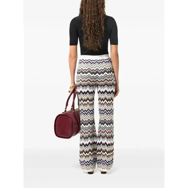 Missoni Trousers Flared Trousers - White