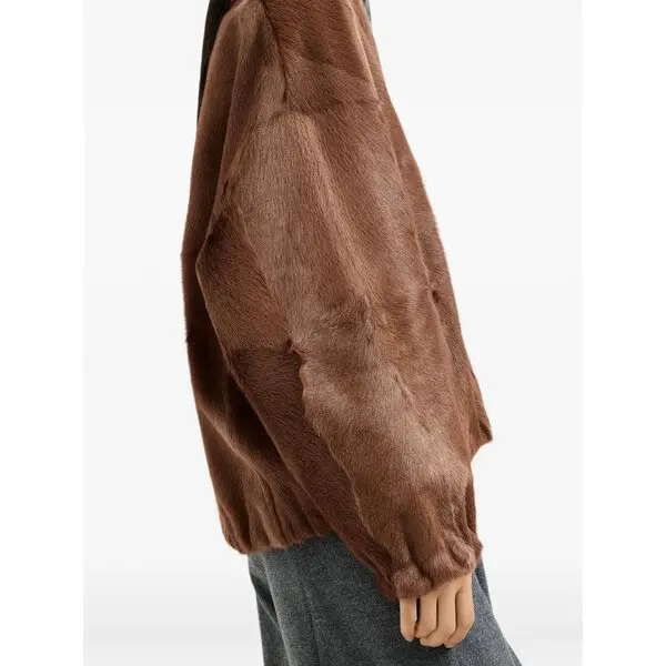 Brunello Cucinelli Jackets Faux Fur & Shearling Jackets - Brown