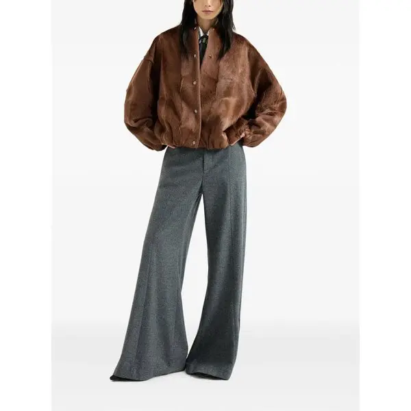 Brunello Cucinelli Jackets Faux Fur & Shearling Jackets - Brown