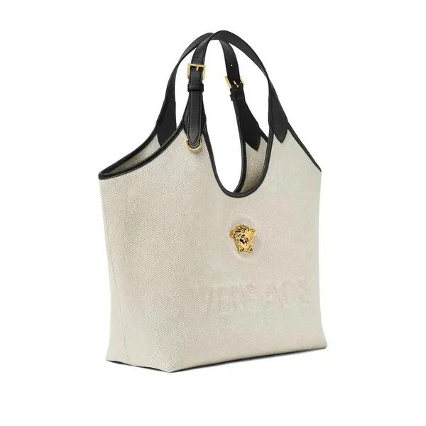 Versace Neutrals Tote Bags - Cream