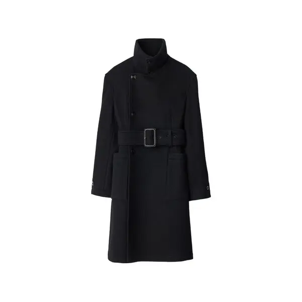 LEMAIRE Coats Single Breasted Coats - Black