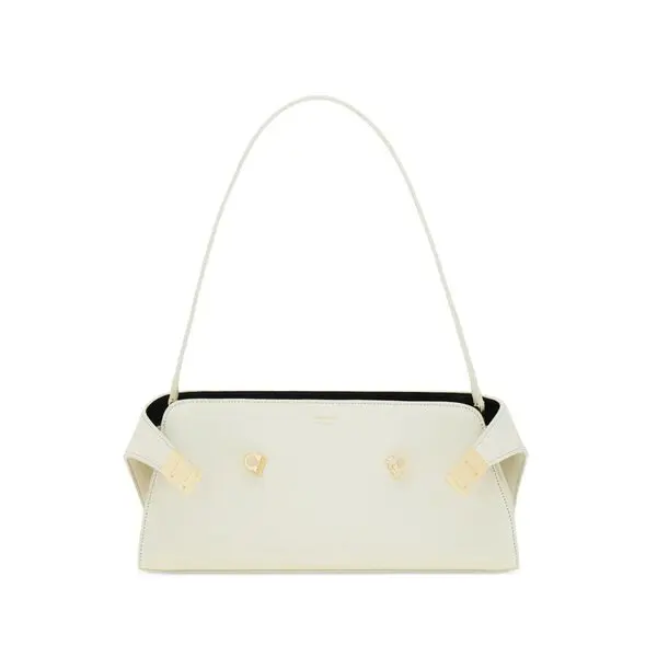 FERRAGAMO Neutrals Shoulder Bags - Cream