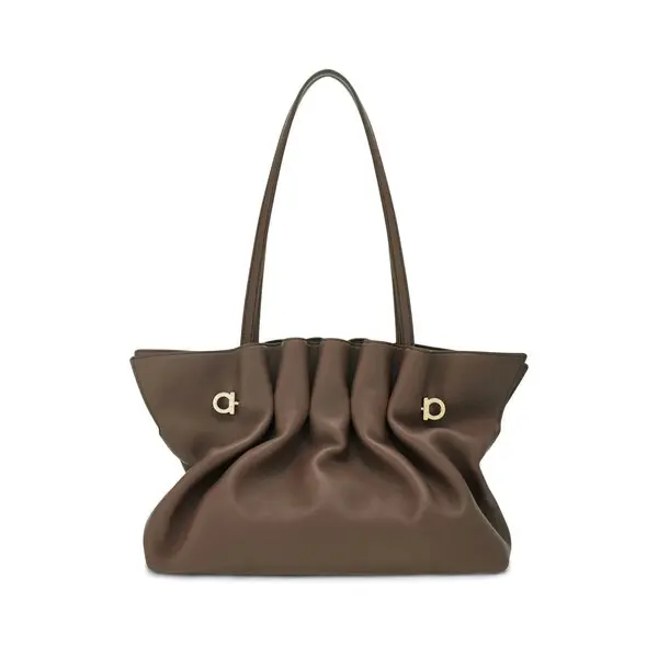 FERRAGAMO Grey Shoulder Bags - Gray
