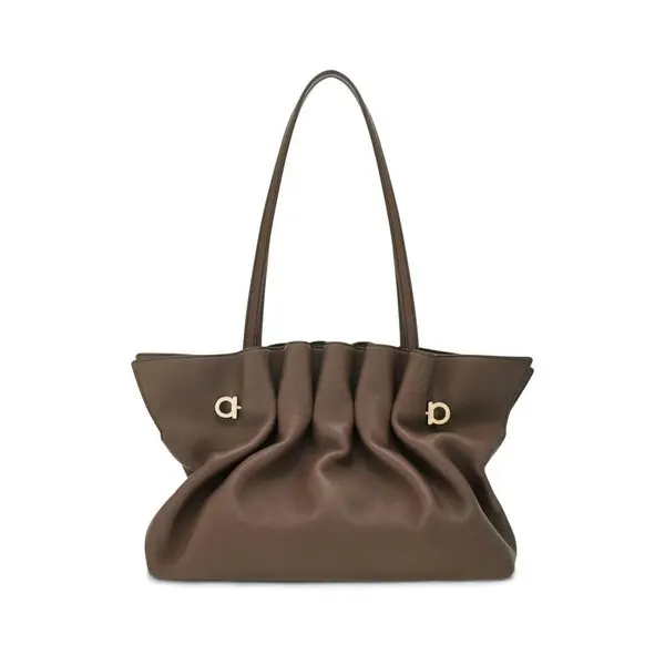 FERRAGAMO Grey Shoulder Bags - Gray