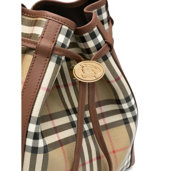 Burberry Neutrals Bucket Bags - Cream