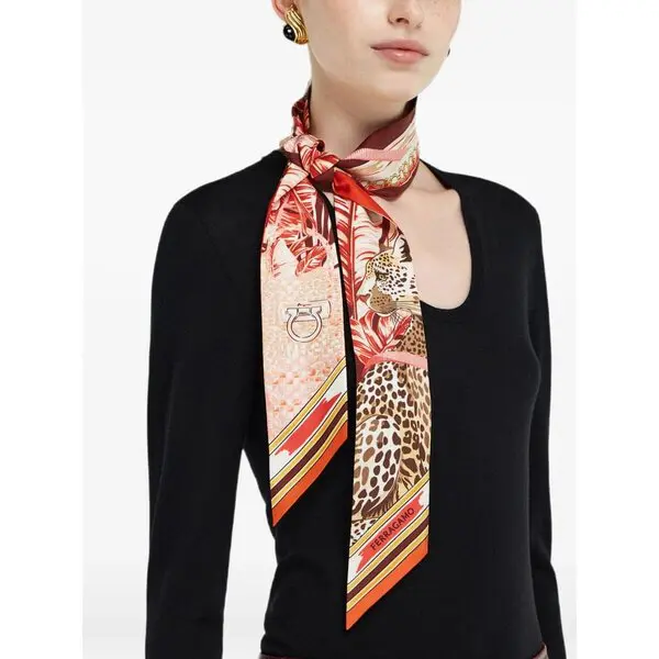 FERRAGAMO Scarves - Red