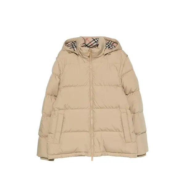 Burberry Neutrals Jackets Padded & Down Jackets - Cream