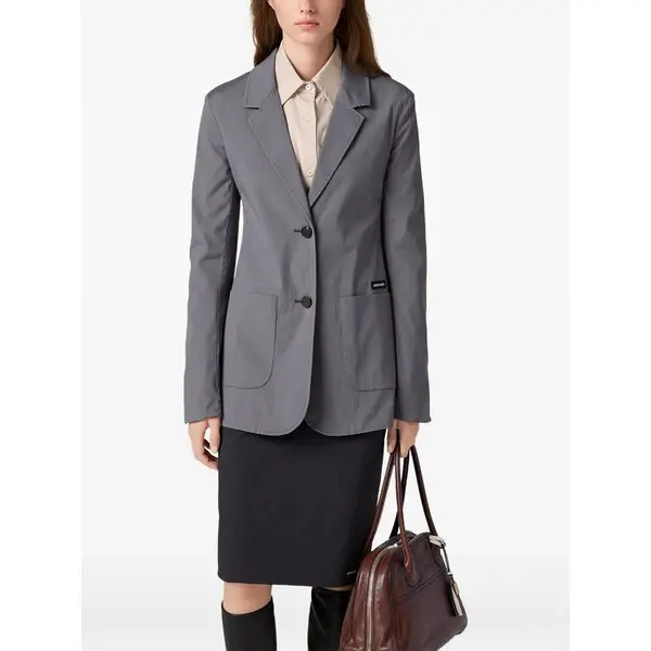 Miu Miu Grey Jackets Blazers