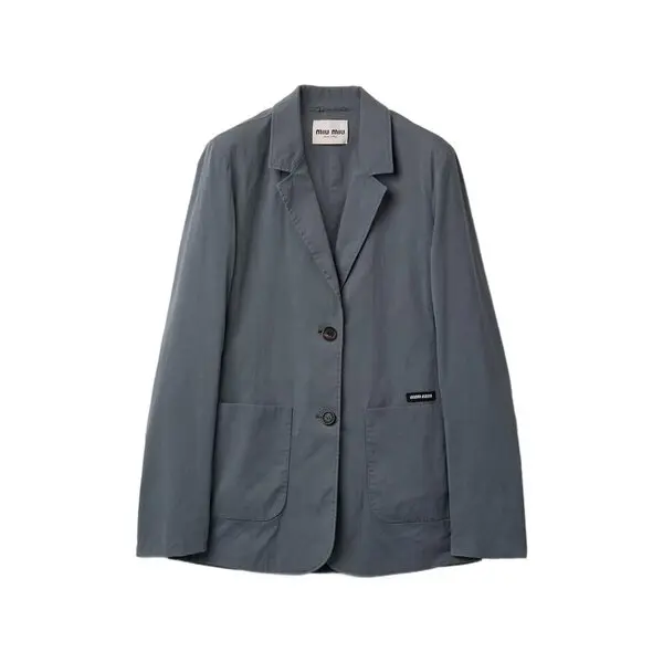 Miu Miu Grey Jackets Blazers - Gray