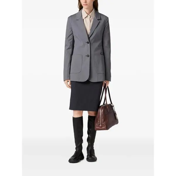 Miu Miu Grey Jackets Blazers - Gray