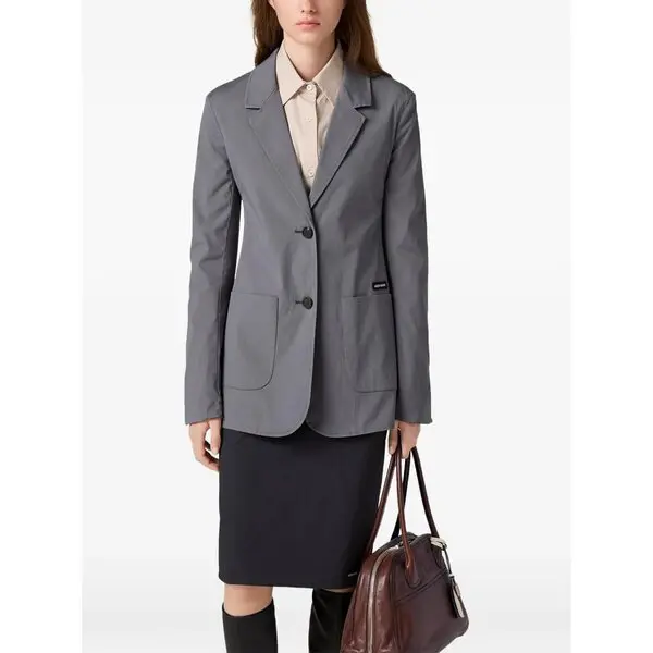 Miu Miu Grey Jackets Blazers - Gray