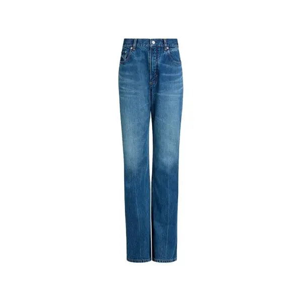 Alaïa Denim Bootcut Jeans - Blue