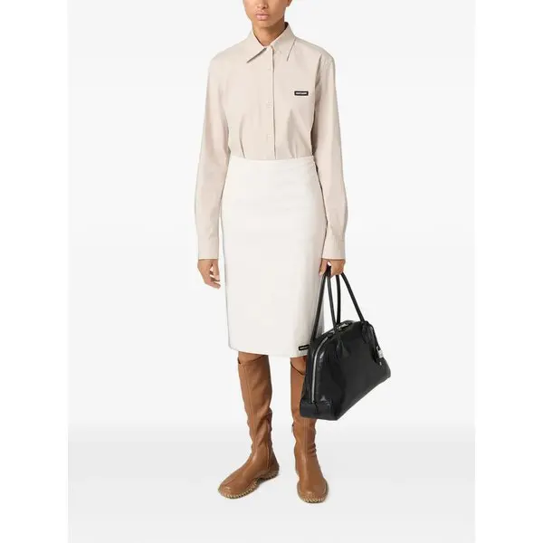 Miu Miu Neutrals Tops Shirts - Cream