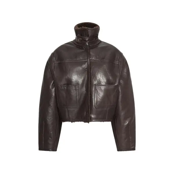 ROTATE BY BIRGER CHRISTENSEN Jackets Leather Jackets - Brown