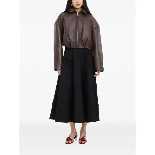 ROTATE BY BIRGER CHRISTENSEN Jackets Cropped Jackets - Brown