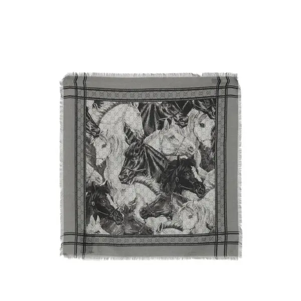 Gucci Grey Scarves - Gray
