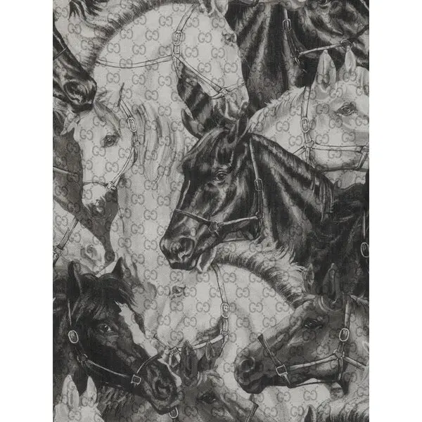 Gucci Grey Scarves - Gray