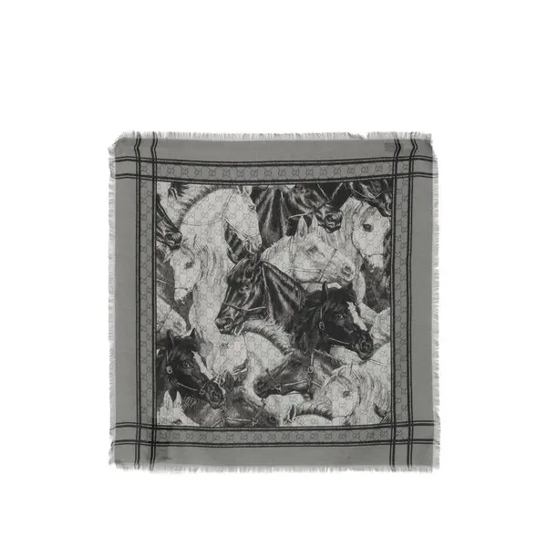 Gucci Grey Scarves - Gray