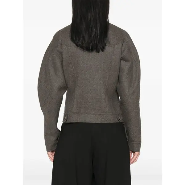 Max Mara Grey Coats Single Breasted Coats - Gray