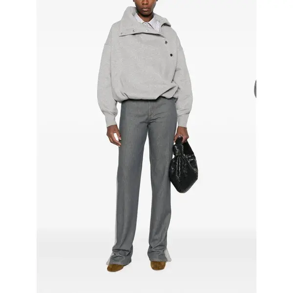 Sportmax Grey Denim Straight-leg Jeans