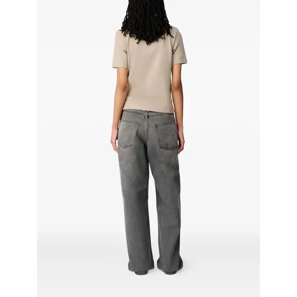Axel Arigato Grey Denim Wide-leg Jeans
