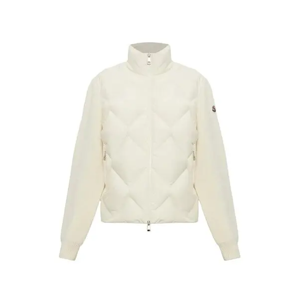 Moncler Neutrals Jackets Puffer Jackets - Cream
