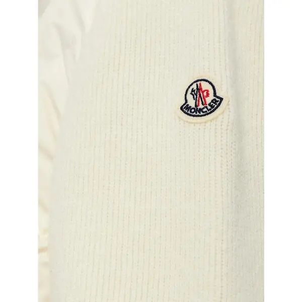 Moncler Neutrals Jackets Puffer Jackets - Cream