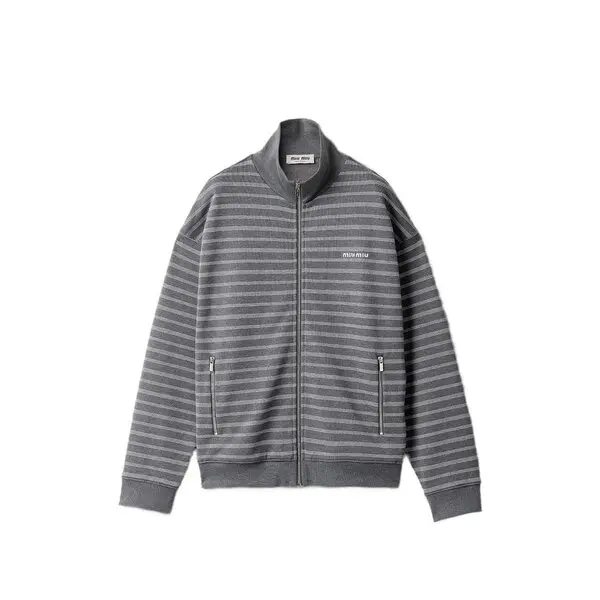 Miu Miu Grey Tops Sweatshirts - Gray