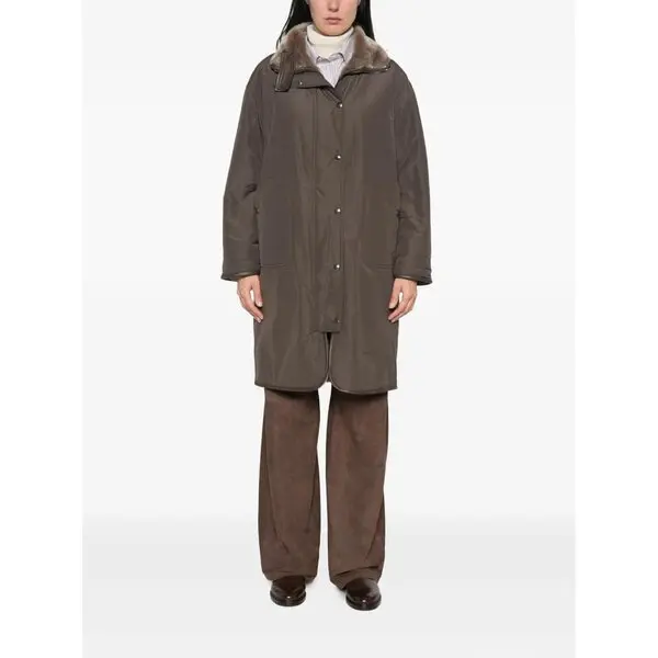 Brunello Cucinelli Neutrals Jackets Faux Fur & Shearling Jackets - Cream