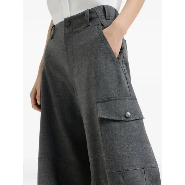 Brunello Cucinelli Grey Trousers Straight Trousers