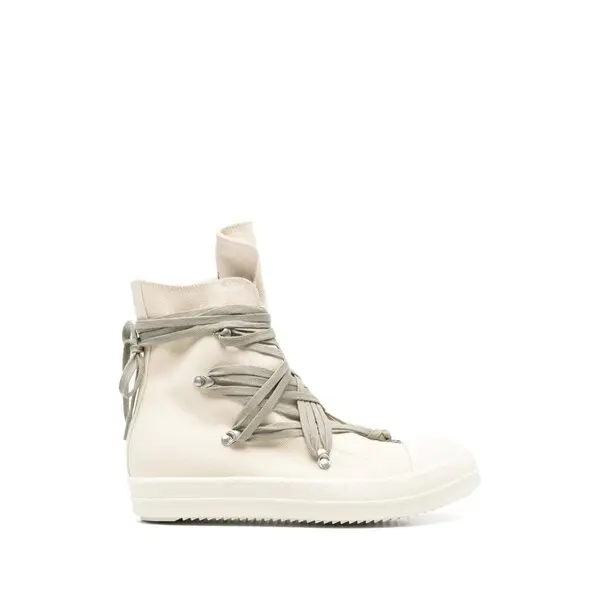 Rick Owens Neutrals Trainers Hi-tops - Cream
