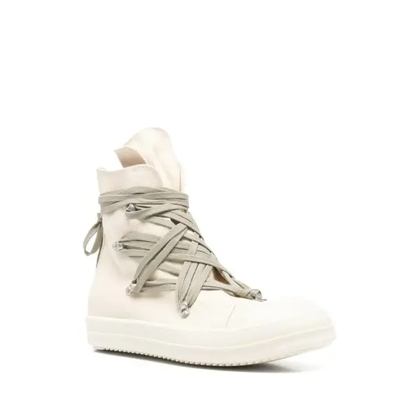 Rick Owens Neutrals Trainers Hi-tops - Cream