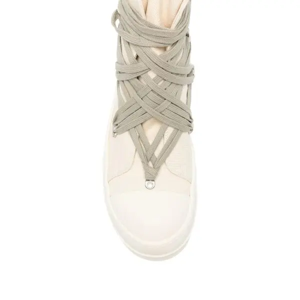 Rick Owens Neutrals Trainers Hi-tops - Cream