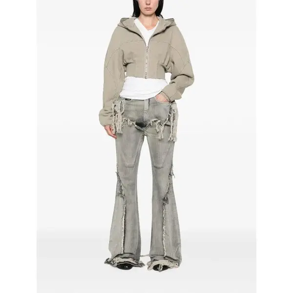 Rick Owens Grey Denim Bootcut Jeans - Gray
