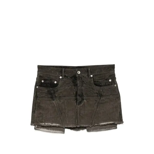 Rick Owens Grey Skirts Asymmetric & Draped Skirts