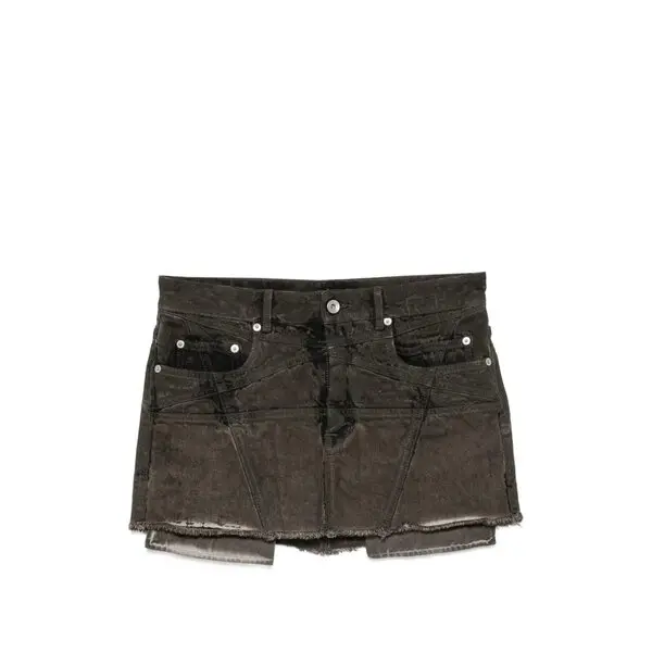 Rick Owens Grey Skirts Asymmetric & Draped Skirts - Gray