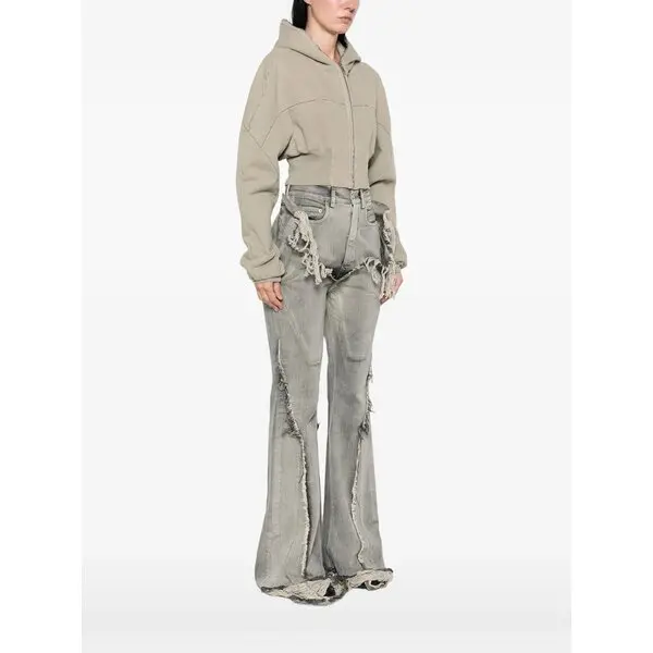 Rick Owens Grey Jackets Cropped Jackets