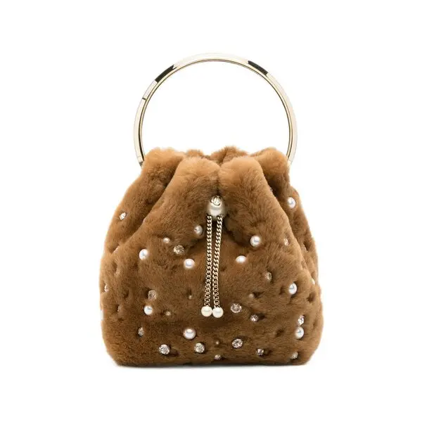 JIMMY CHOO Bucket Bags - Brown