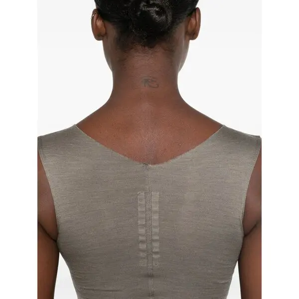 Rick Owens Grey Tops Vests & Tank Tops