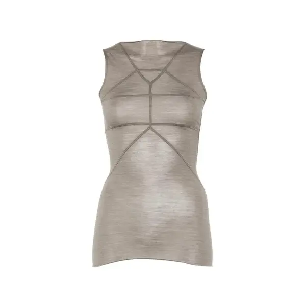 Rick Owens Grey Tops Vests & Tank Tops - Gray
