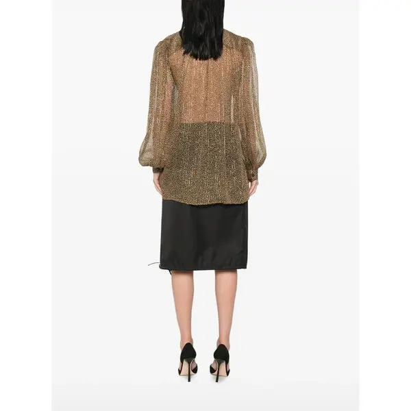 Valentino Garavani Neutrals Tops Blouses - Cream