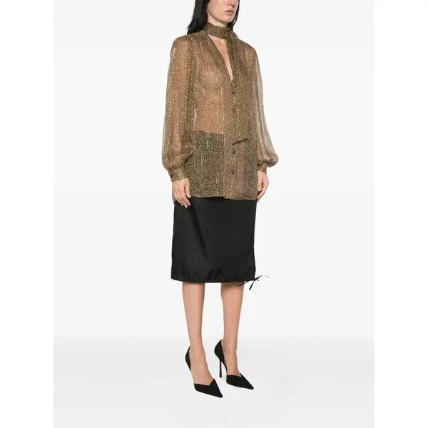 Valentino Garavani Neutrals Tops Blouses - Cream