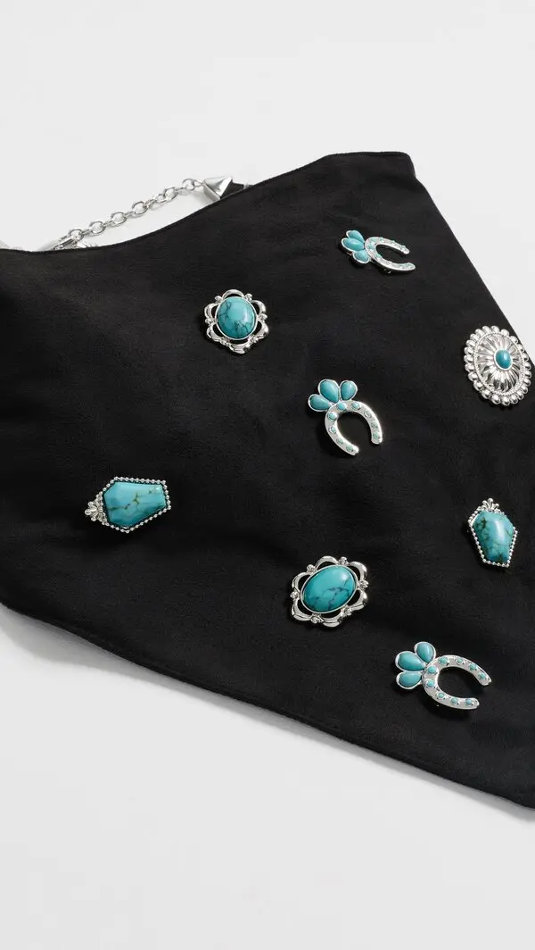 Lele Sadoughi Bonnie Brooch Scarf Necklace