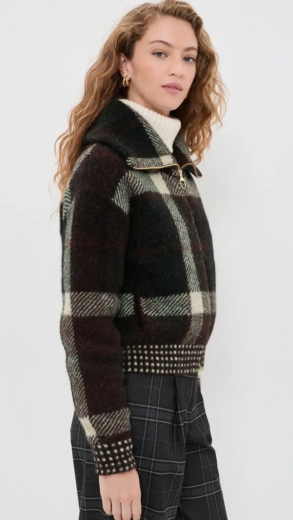 Barbour Carville Knitted Zip Through Jacket