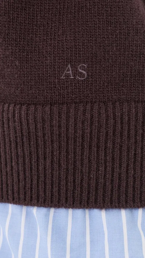 Acne Studios V Neck Pullover Wool Sweater