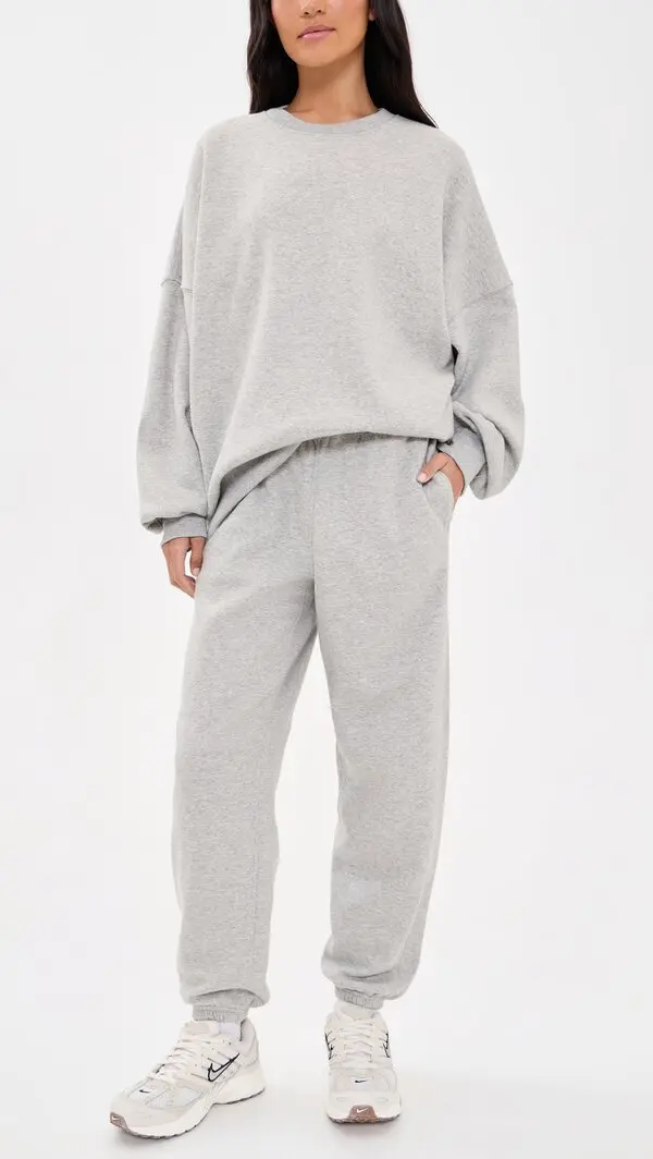Beyond Yoga Luxefleece Joggers - Heather Gray