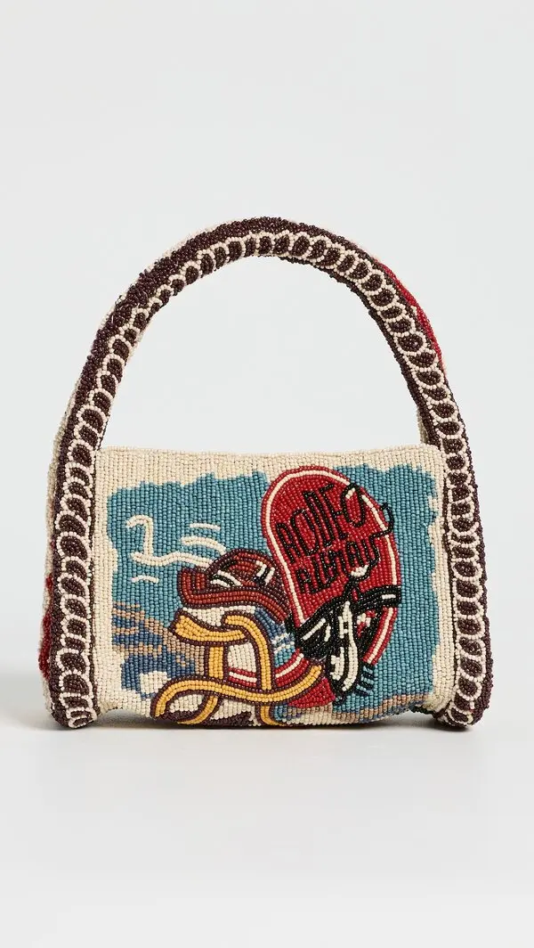ALEMAIS Ace Beaded Barrel Bag