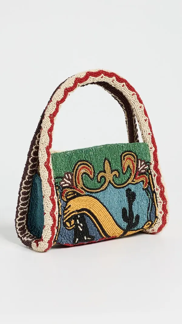 ALEMAIS Ace Beaded Barrel Bag