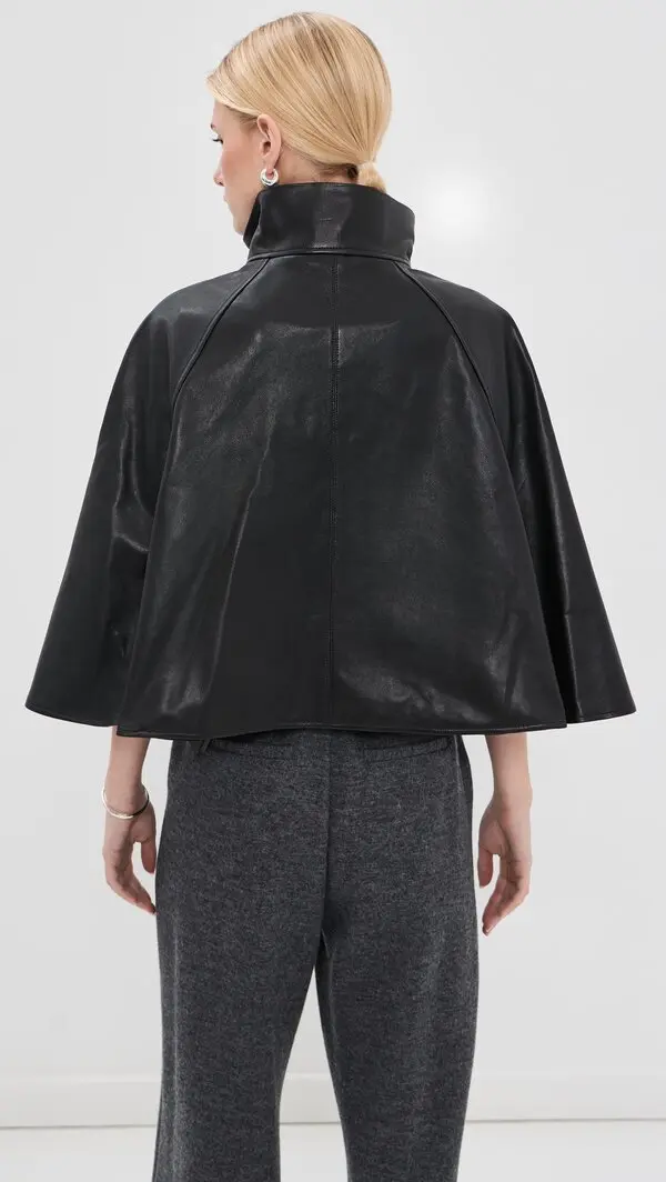 Simkhai Orvik Cape Leather Jacket