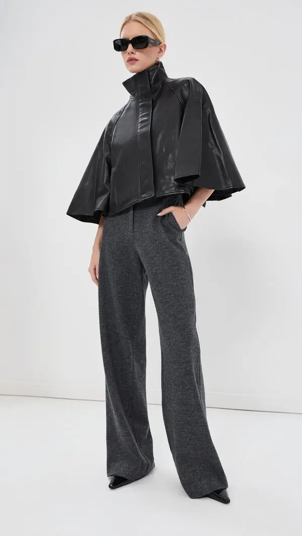 Simkhai Orvik Cape Leather Jacket